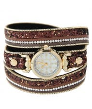 Shining Beads and Tiny Sequins Decorated Four Layers Twining Fashion ...