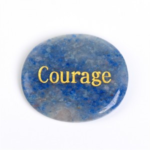 Blue Aventurine Quartz Natural Healing Crystal Energy Stone Oval Shape ...